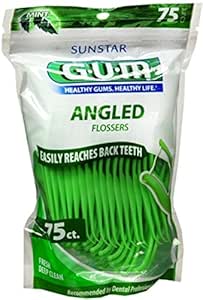 Amazon.com : GUM Angled Flossers Fresh Mint 75 Each : Dental Floss : Beauty