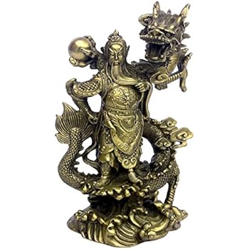 Amazon.com: 13 Inch Guan Yu Chinese Fighting Warrior Resin Statue ...