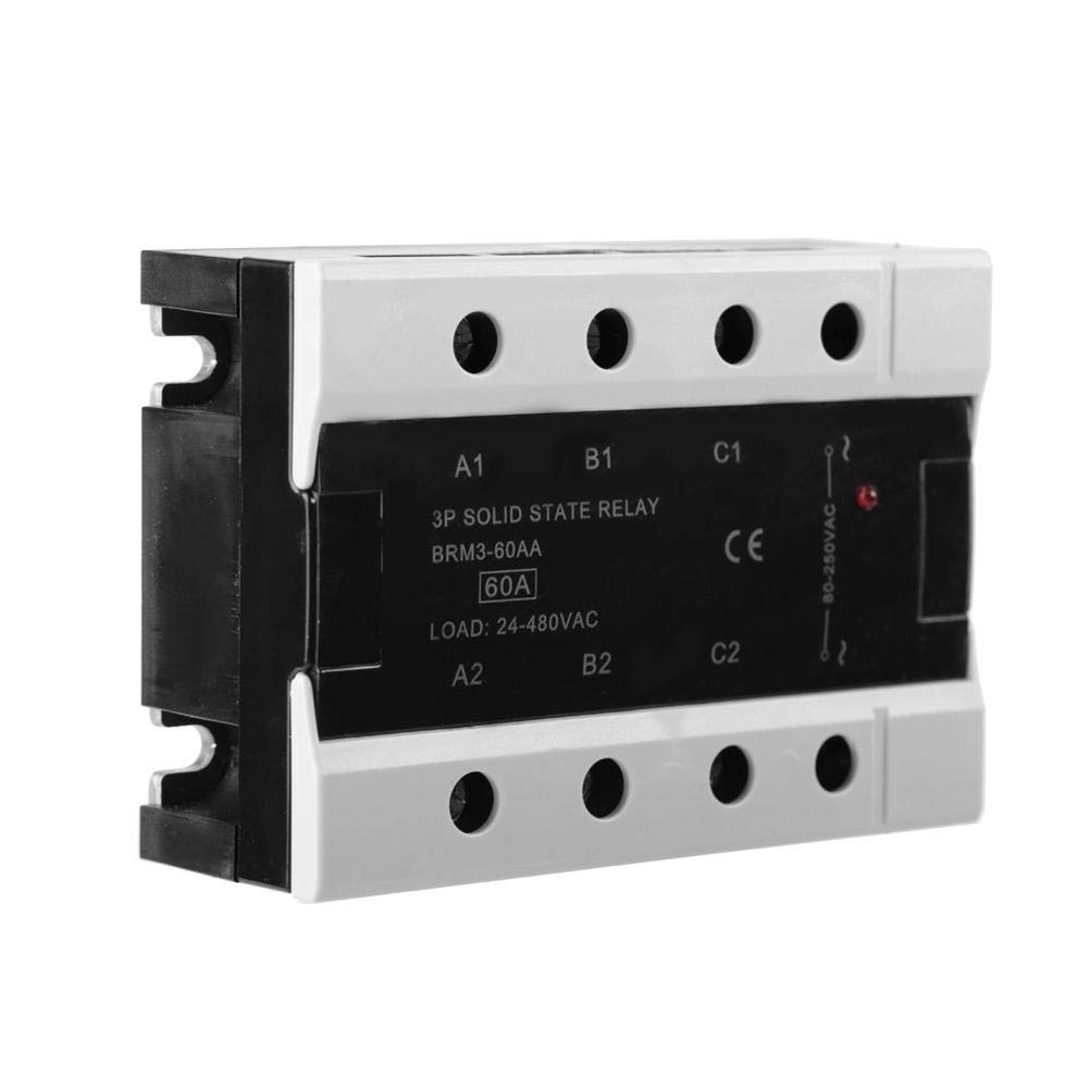Load 24-480VAC Three Phase Solid State Relay 60AA/100AA BRM3-60AA Relay Solid State Relay Solid ...