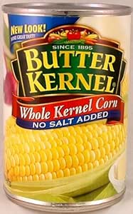 Amazon.com : Butter Kernel Whole Kernel Corn No Salt Added-15 oz ...