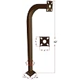 Amazon.com : Aluminum Gooseneck Pedestal Keypad Stand Access Control ...