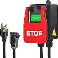 POWERTEC 71754 120V Safety Power Tool Paddle Switch w/Heavy Duty Cords ...