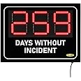 Amazon.com: Yellow Safety®, Days Without Incident Electric Sign,11"x15 ...