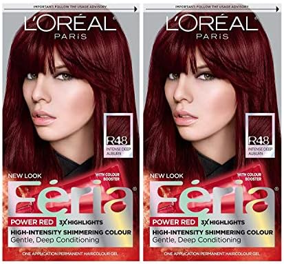 L'OrÃƒal Paris Feria Multi-Faceted Shimmering Permanent Hair Color, R48 ...