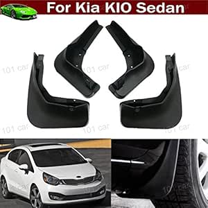 New 4pcs Black Color Front + Rear Car Mud Flaps Mudflaps Mud Guards ...
