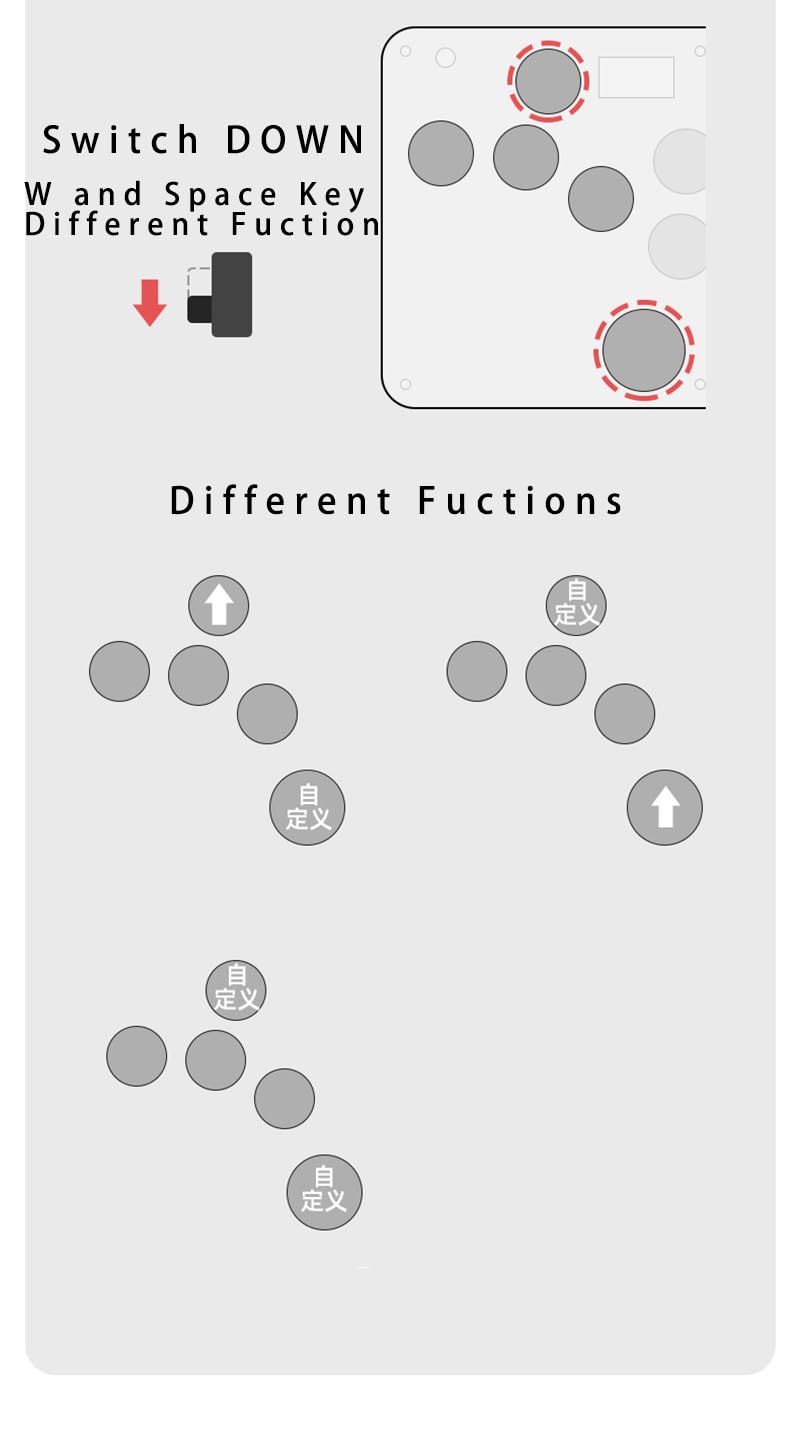 Mua SZJLMKJ Mini Fightting Game controller Keyboard SallyBox with LED ...