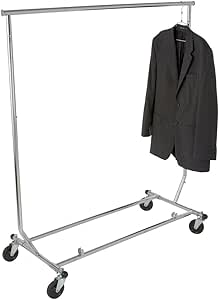 Amazon.com: Econoco Collapsable Rolling Clothes Rack- Heavy Duty ...