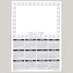 Calendar Blanks 2017 for Children to Design Decorate and Personalise ...