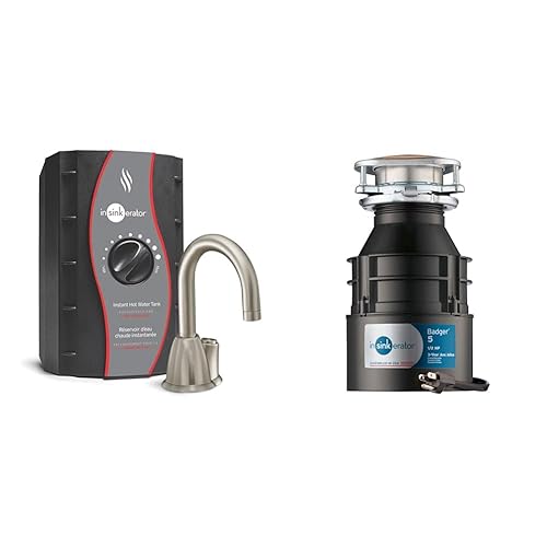 InSinkErator H-HOT100SN-SS Instant Hot Water Dispenser System with ...