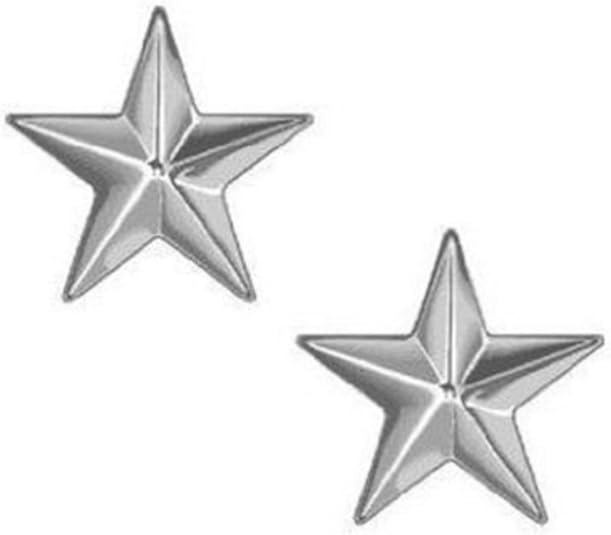 Amazon.com: NICKEL SILVER STAR ARMY MILITARY POLICE GENERAL COLLAR ...