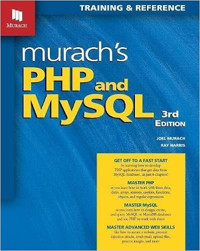 Murach's PHP and MySQL (3rd Edition) (books forum at Coderanch)