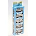 Amazon.com: Amtrak Acela Wooden Train 5 Car Set 3 inch Long Cars ...