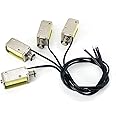 4pcs DC 12V Push-Pull Type Solenoid Mini Magnet Valve Linear Actuator ...