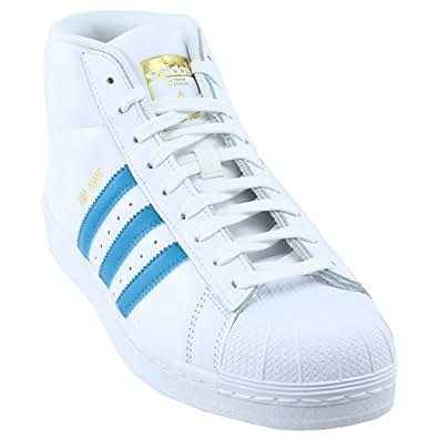 Amazon.com | adidas Men's Pro Model, White/Super Purple/Gold Metallic ...