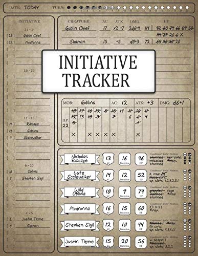 Initiative Tracker: Encounter Tracker For RPG Games: DM Tools: Easy And ...