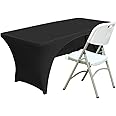 Amazon.com: ABCCANOPY Spandex Open Back Table cover 6 ft. Fitted ...