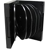 Amazon.com: Maxtek Black 10 Disc Capacity DVD Cases with 4 Flip Trays ...