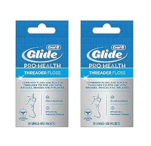 Amazon.com : Glide Threader Floss, 30 Single-Use Packets each (Value ...