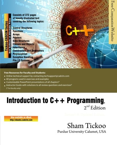 Amazon.com: Introduction to C++ Programming, 2nd Edition: 9781942689386: Purdue Univ, Prof Sham ...