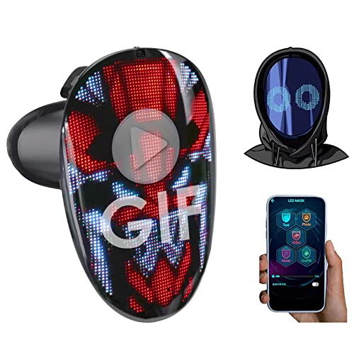 PULOUX Led Mask play HD video With WIFI ShiningRGB Programmable,for ...