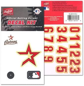 Amazon.com : Rawlings MLB Batting Helmet Decal Kits : Automotive Decals ...
