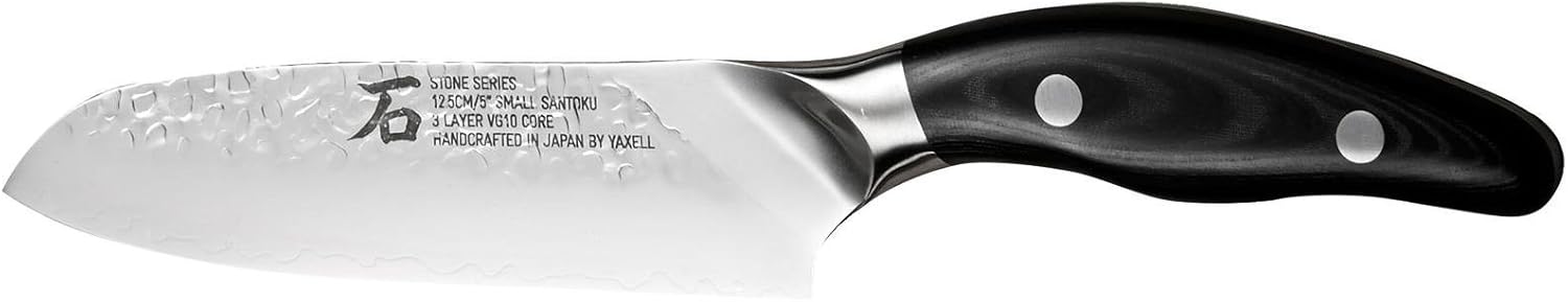 Amazon.com: Curtis Stone Stone Series 5" Small Santoku Knife: Kitchen ...