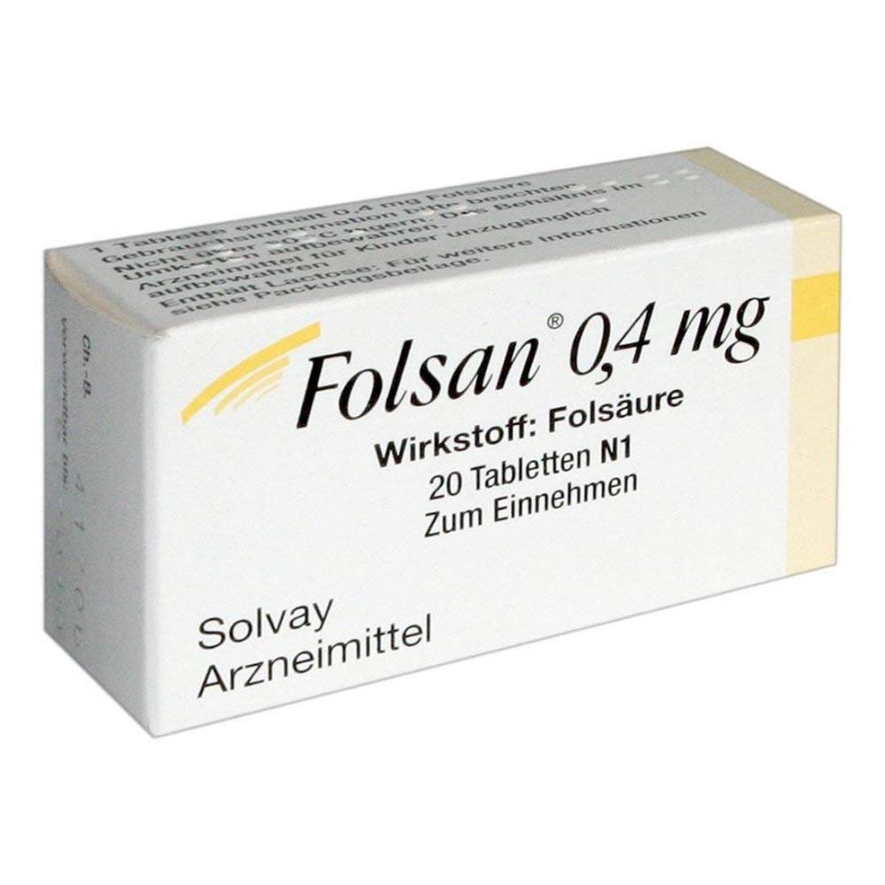 Folsan 0,4 mg Tabletten 20 stk: Amazon.de: Drogerie & Körperpflege