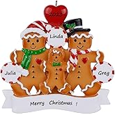 Amazon.com: Personalized Gingerbread House Ornament 2024,Family of 12 ...