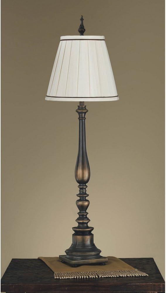Murray Feiss One-Light Essex Court Buffet Lamp, Astral Bronze with ...