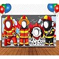 Amazon.com: Firefighters Hole in Face Cutout, 42 x 72 Inch Photo Banner ...
