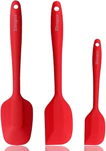 Amazon.com: Silicone Spatula, Zhuper, 3 piece-Baking Spoon & Spatulas ...
