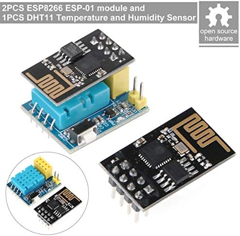 2pcs ESP8266 ESP-01 Serial Wireless Transceiver WiFi Module 1MB SPI ...
