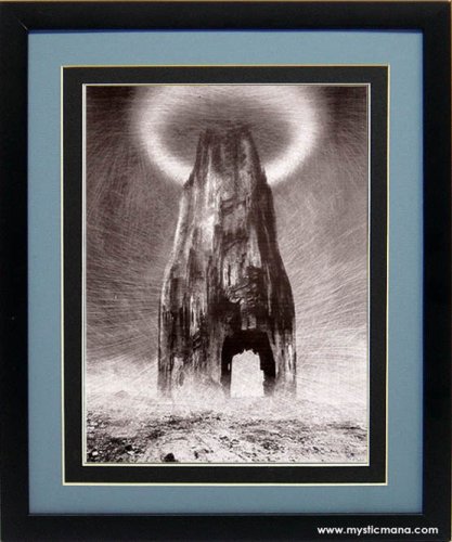 Amazon.com: Surreal Art by Beksinski, Landscape Sketch Print Framed ...