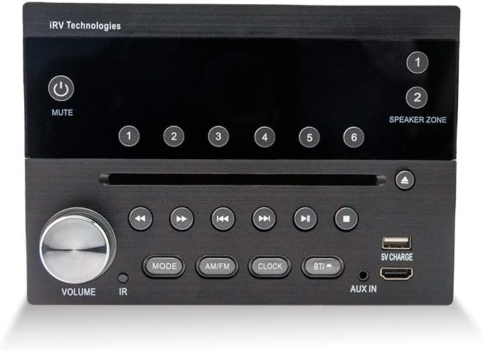 Amazon.com: iRV Technology IRV31 Am/FM/CD/DVD Rv Radio Stereo 2 Zones ...