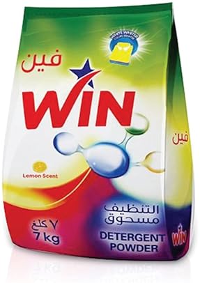 Win Superior Laundry Detergent Washing Powder for White and Coloured ...