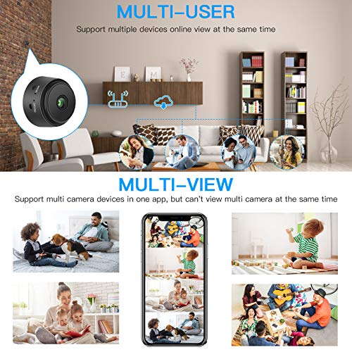 Mini Spy Camera with Audio, WiFi Wireless Hidden Mini Camera 1080P HD ...