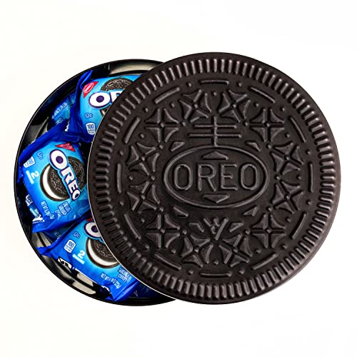 OREO Chocolate Sandwich Cookies, Cookie Gift Tin, 12 Snack Packs (2 ...