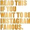 Read This if You Want to Be Instagram Famous: Henry Carroll ...