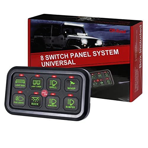 YCHOW-TECH 8 Gang Switch Panel, Electronic Relay System Circuit Control ...