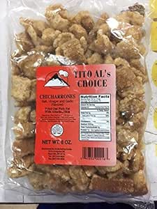 Amazon.com: Tito Al's Choice Chicharrones (Fried out Pork Fat w ...