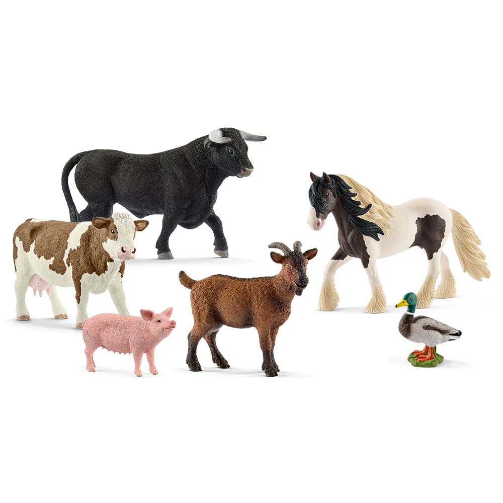 Mua Schleich Farm World Farm Animals Horse, Cow, Bull, Goat, Duck and ...