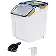 Amazon.com: Begino Large Flour Storage Container Bin 25lb, Airtight ...