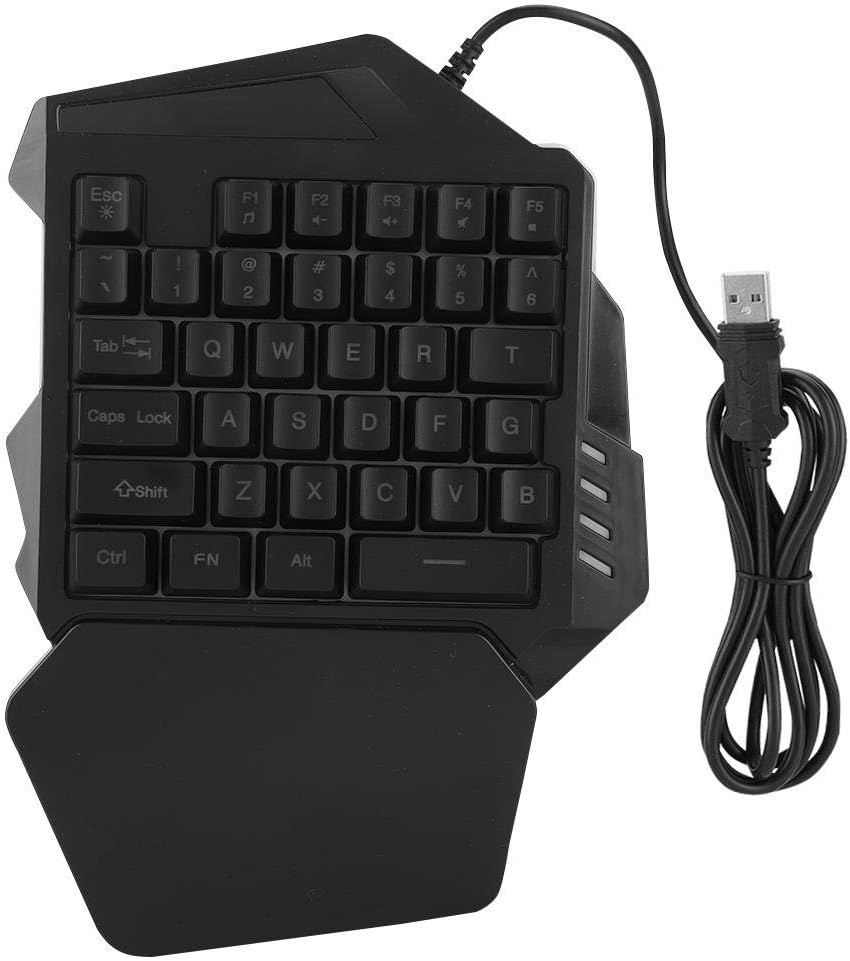 Single Hand Keyboard,35 Keys Single Hand Keypad with FN Keys,HXSJ ...