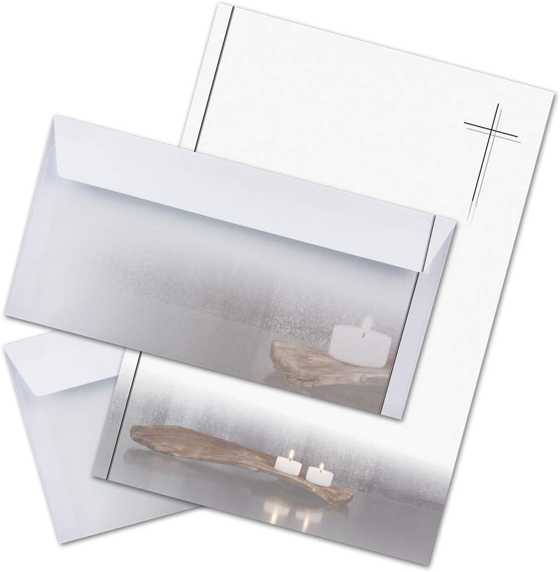 Mourning Series Envelope DIN Long with Letter DIN A4 Parent 30 Set ...