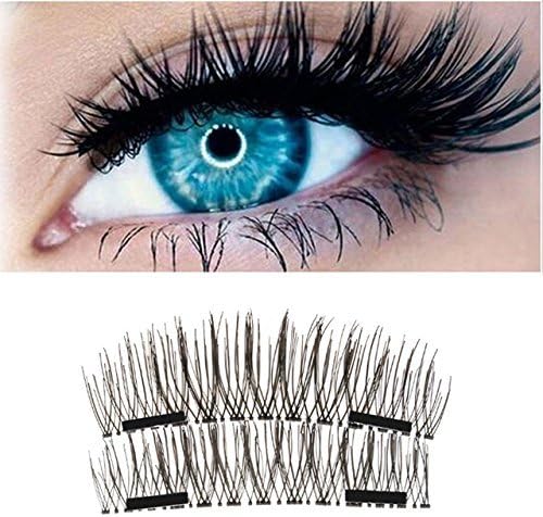 New Dual Magnetic False Eyelashes – 1 Pairs (4 Pieces) Ultra Thin 3D ...