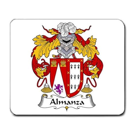 Familia de almanza-or-almansa Crest escudo de armas Mouse Pad: Amazon ...