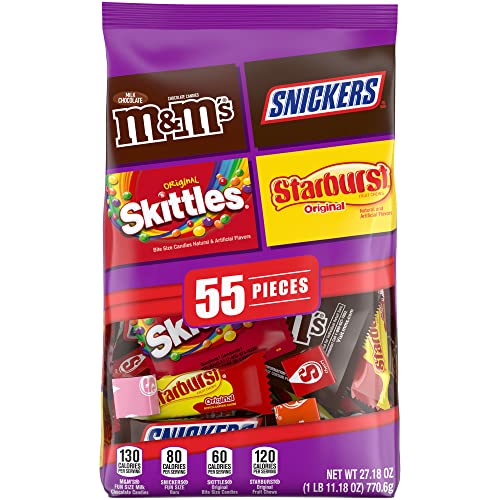 M&M'S, SNICKERS & SKITTLES Fun Size Chocolate Candy Variety Mix 27.18 ...
