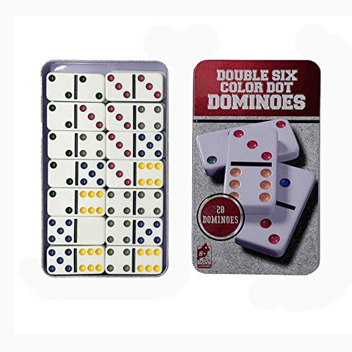 Dominoes Set Double 6 Color Domino - Dominos Game Set in Color ...