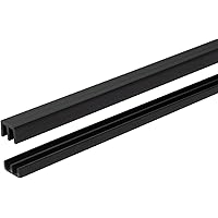 Amazon.com: 4 Ft. Long Black Plastic Sliding Door Track Set for 1/4 ...