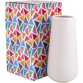 Amazon.com : Syndicate Sales 8" Jordan Vase, White : Planters : Garden ...